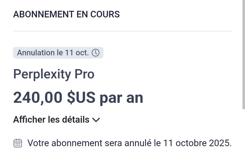 Abonnement Perplexity Pro 12 mois gratuit avec PayPal - à Perplexity ...