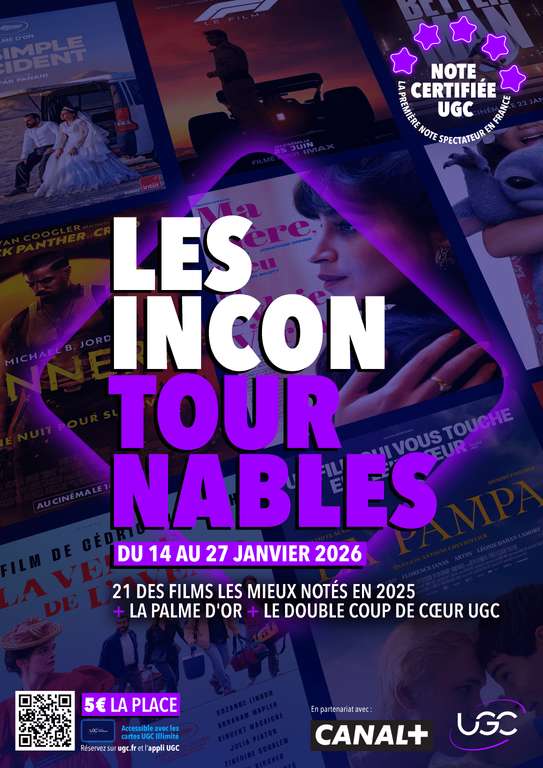Les Incontournables UGC : 24 Films à 5€ dans les Cinémas UGC | Dealabs