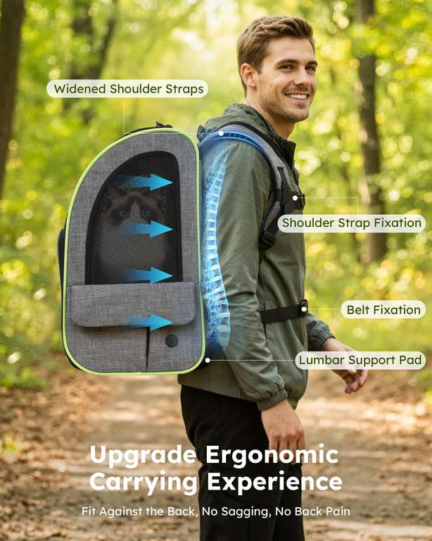 Sac à dos Transport XL extensible pour chien et chat Pecute - at Amazon ...