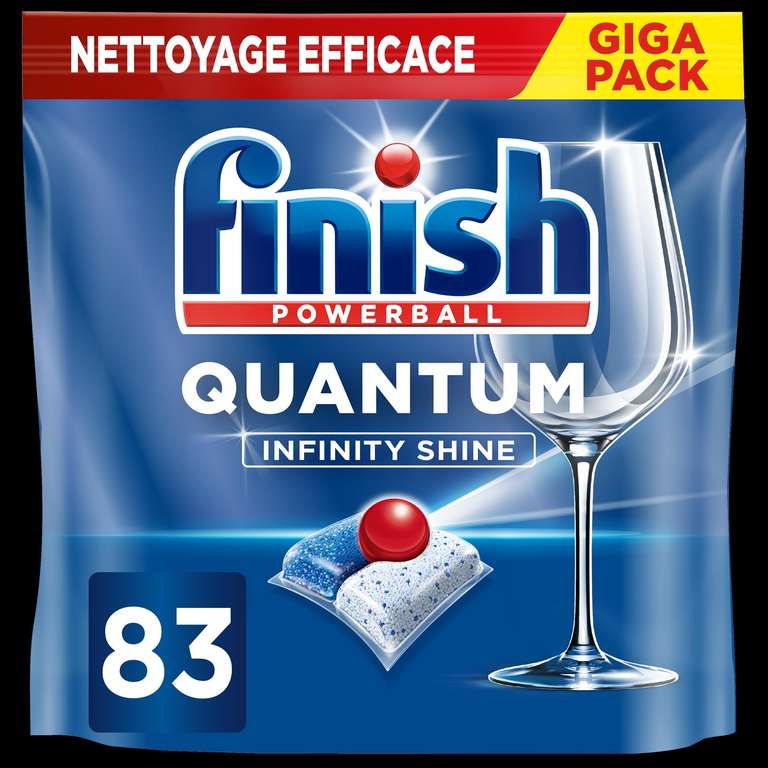 Finish Quantum Infinity Shine - 83 capsules lave-vaisselle à prix mini ...
