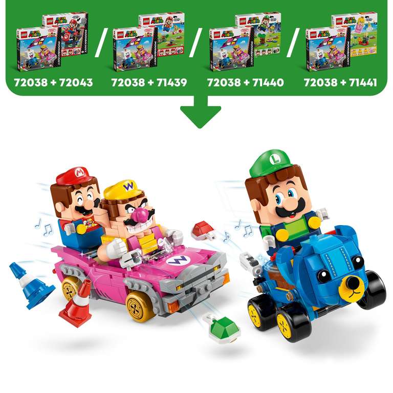 Lego Super Mario 72038 Mario Kart Wario & Roi Boo – Beat-bolide & Quad ...