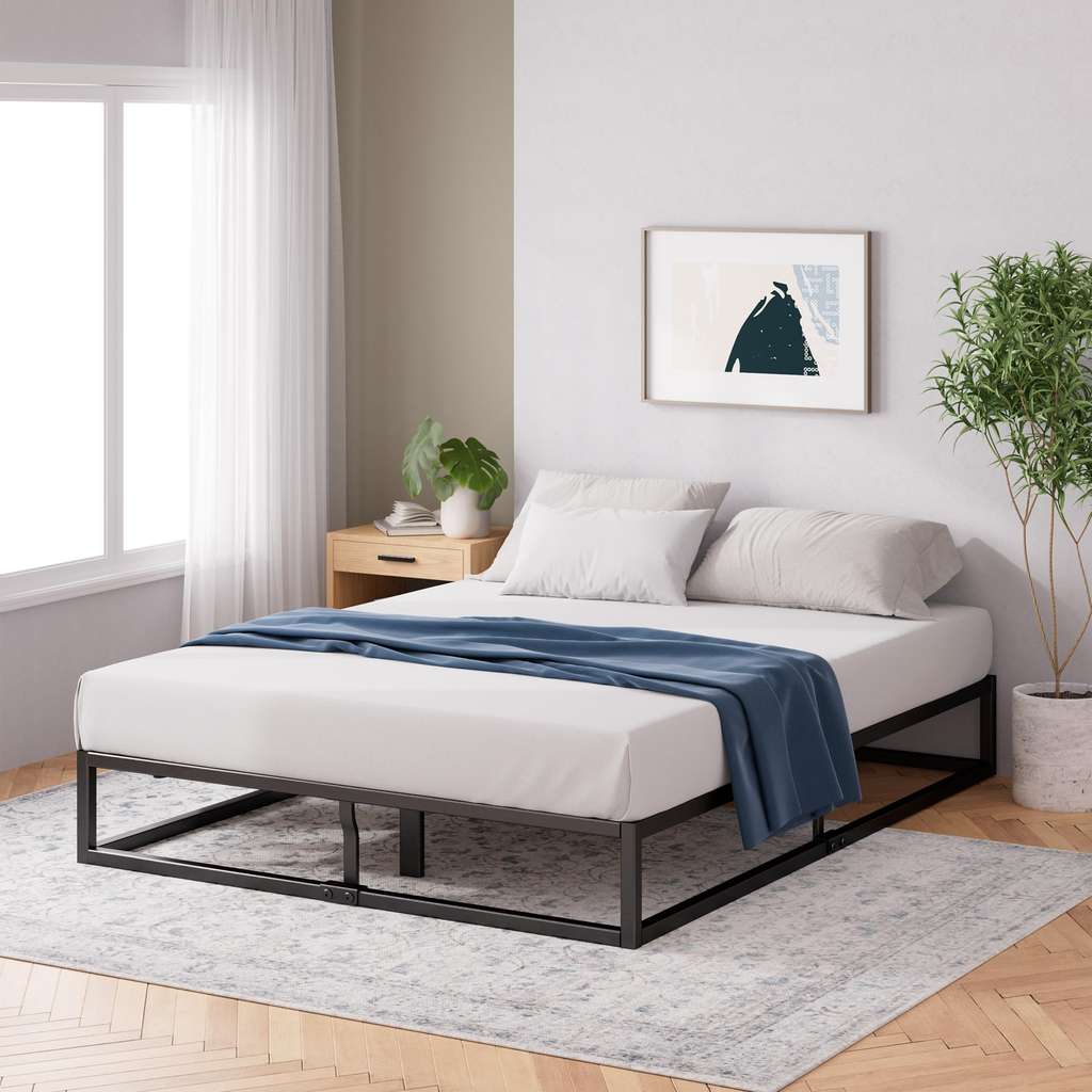 Cadre de lit Zinus Joseph 140x190 cm à 75,90 € chez Amazon | Dealabs