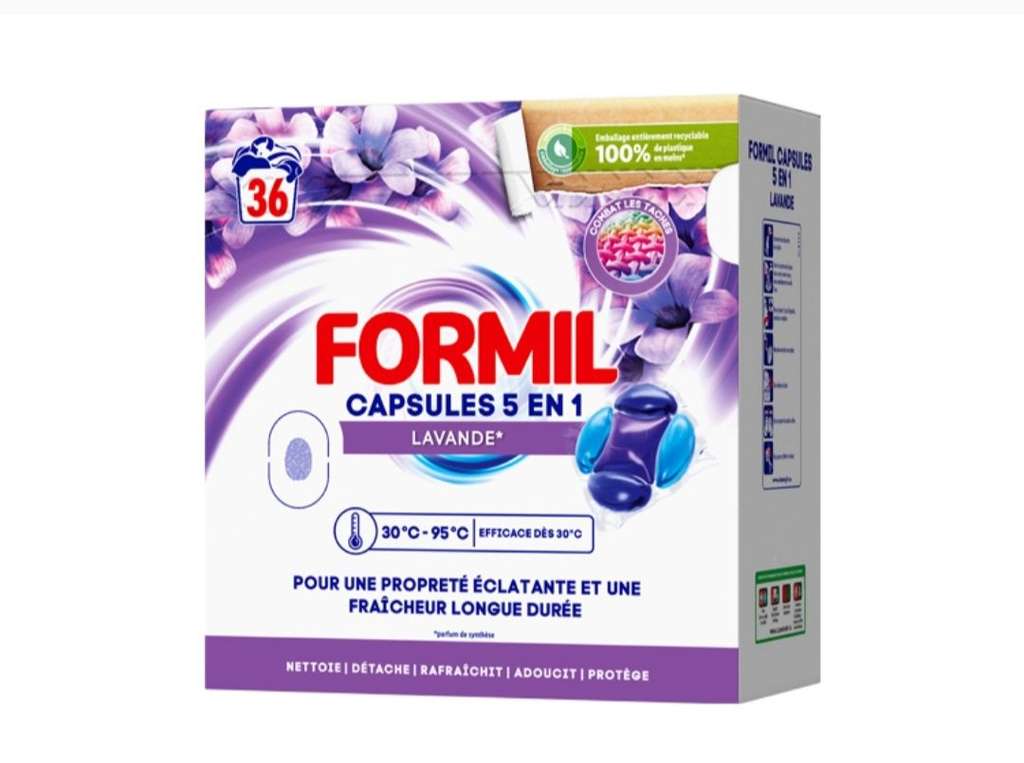 Lot de 2 Boîtes de 36 Capsules Lessive Formil à 14,76€ chez Lidl+ | Dealabs