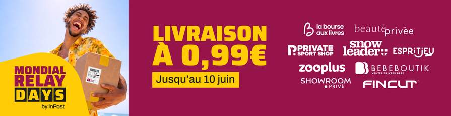 Livraison Mondial Relay 0,99€ en Locker/Point Relais – 03-10 juin, via ...