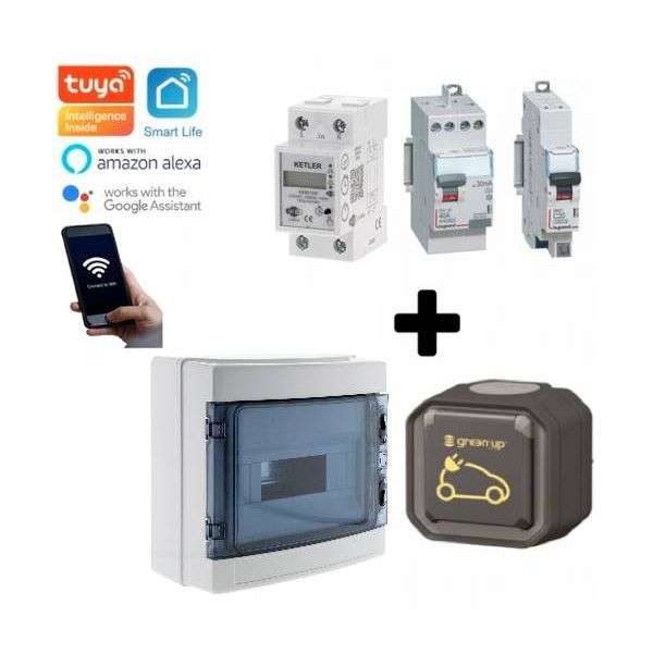 Kit recharge Green’Up connecté 3 kW – prise renforcée IP65, app ...