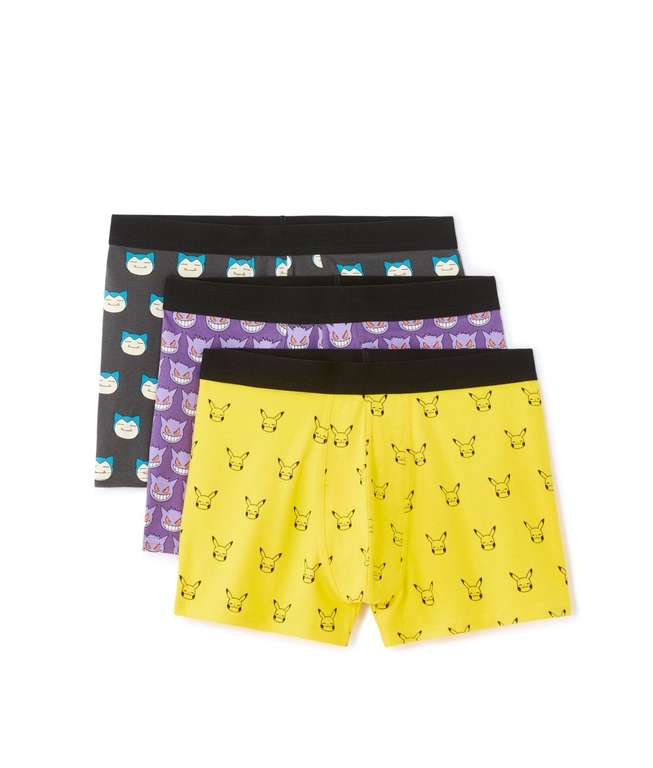 Boxers Noël Pokémon - 3 pièces colorées à 12,99€ chez Celio | Dealabs