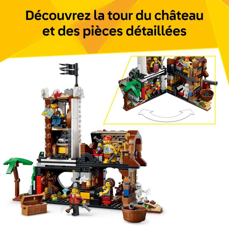 LEGO Creator 3en1 31387 - Bateau pirate mythique (via remise panier ...