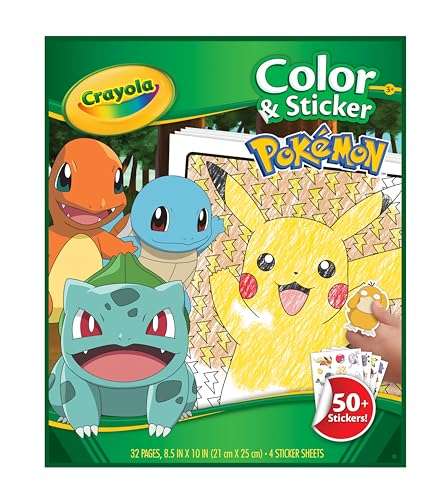 Album Crayola Pokémon 32 pages + 4 autocollants à 3,99 € | Dealabs