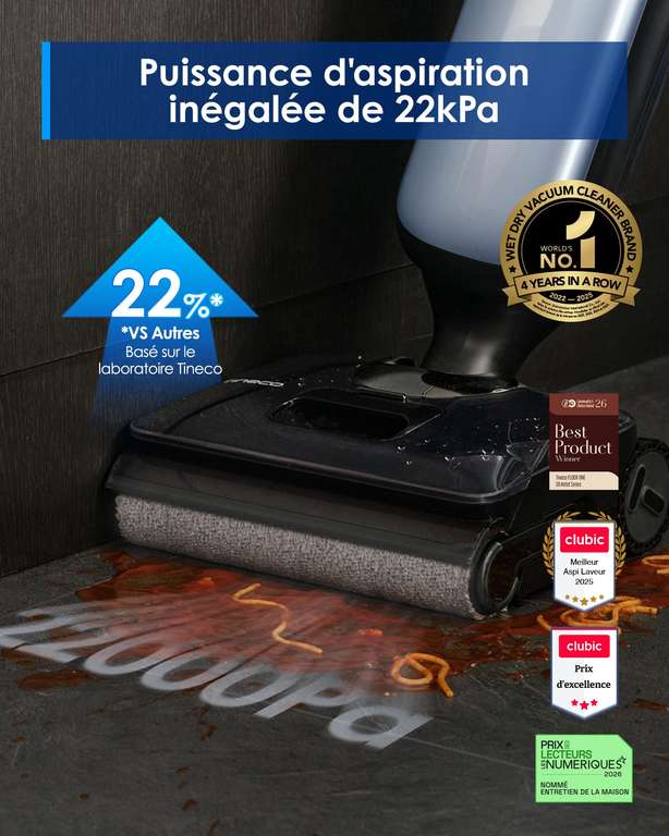 [Prime] Aspirateur Balai Tineco floor one S9 artist – Dealabs.com