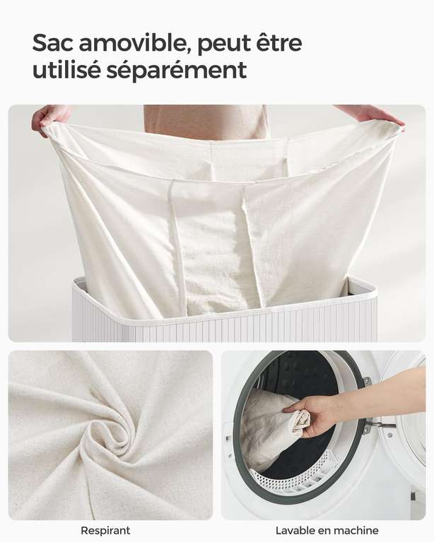 Songmics panier à linge 150L au meilleur prix, à Amazon - Dealabs