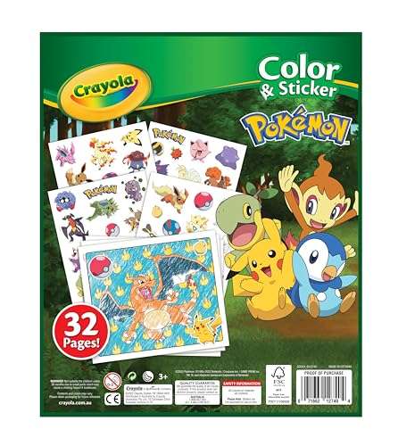 Album Crayola Pokémon 32 pages + 4 autocollants à 3,99 € | Dealabs
