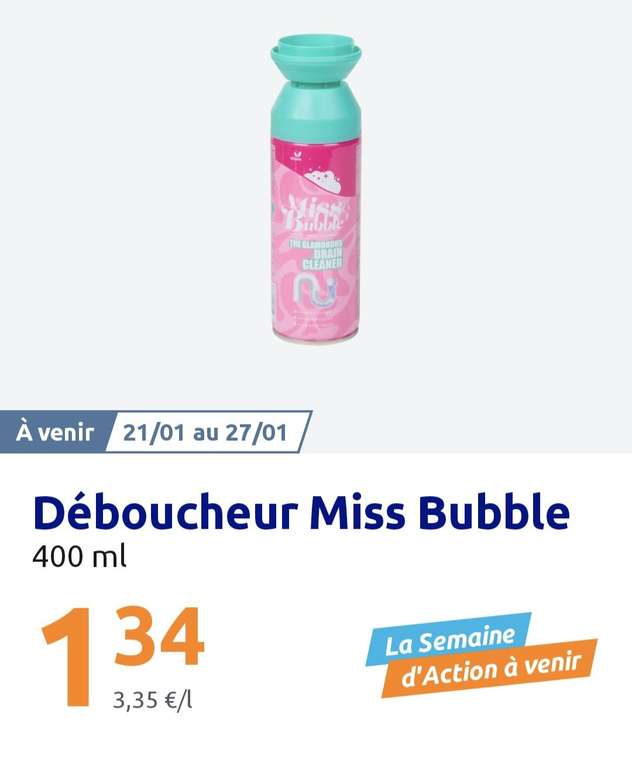 Déboucheur Miss Bubble 400 ml à 1,34 € - Élimine les obstructions | Dealabs