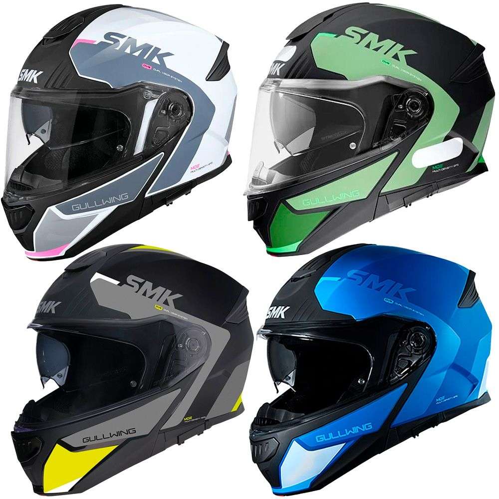 Casque Modulable Smk Gullwing Kresto XS à 4XL à 69€ chez Outlet Moto ...