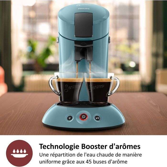 Cafetière à dosette Philips Senseo HD6553 – 21, Original Bleu Gris + 2 ...