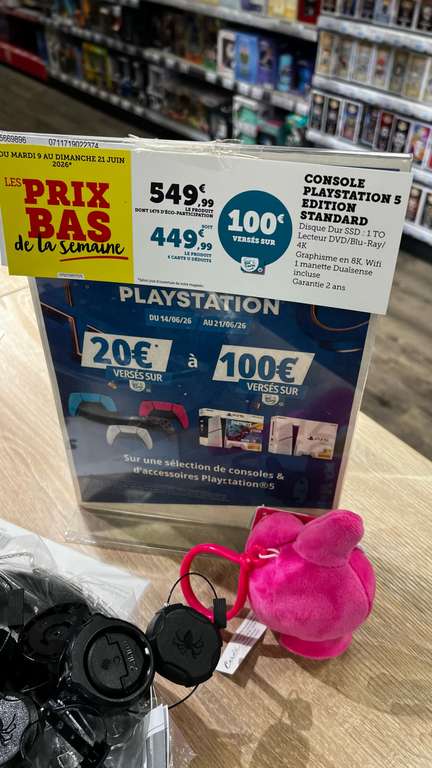 Console PS5 Standard (via 210€ sur la carte U - 317,99€ via BoursoBank ...