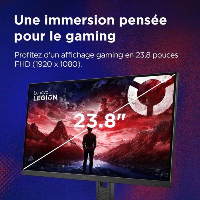 Ecran PC 24" Lenovo Legion 24-15 - FHD, 240Hz, Dalle IPS, 1ms, FreeSync ...