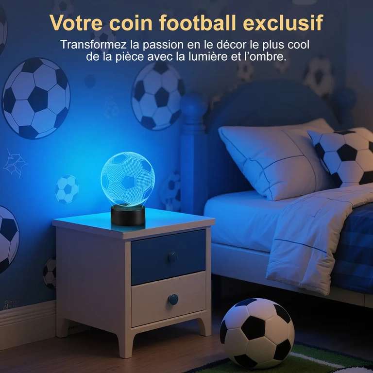 Veilleuse Enfants Vivreal 3D - 7 couleurs, 6,19€ at JoyBuy | Dealabs