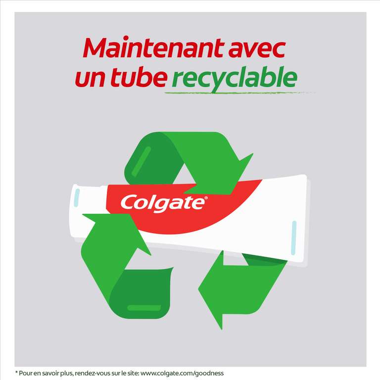 Lot de 6 tubes de Colgate Max Fresh - Cristaux Fraîcheur Dentifrice ...