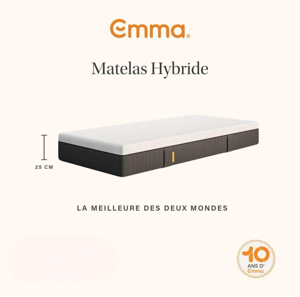 Matelas Emma Hybride 160x200