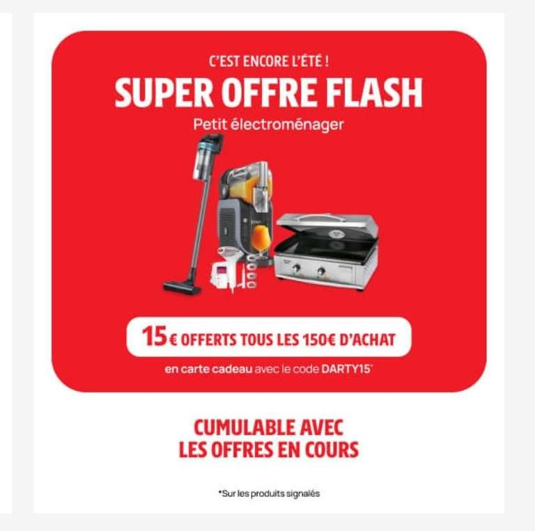 Informatique & Électroménager : 15€ offerts dès 150€ d'achat at Darty ...
